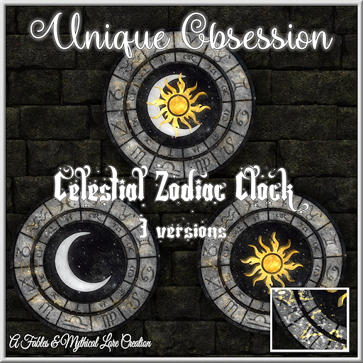 Second Life Marketplace - [UO]-Celestial Zodiac Clock Collection